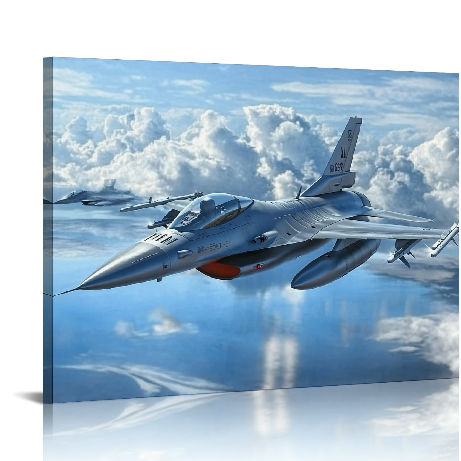 Autua Fighter Aircraft Military Jet Canvas Print Inspirational Wall ...