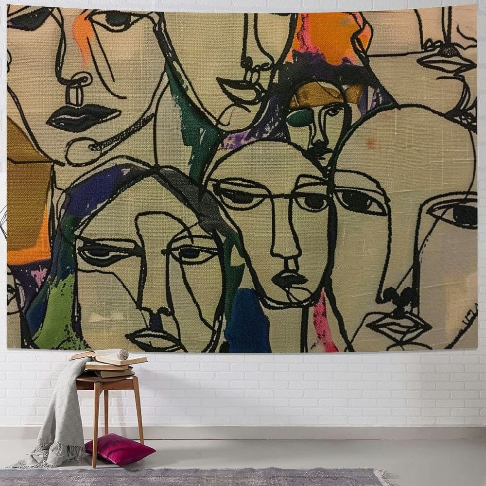 Autua Figurativism Tapestry Wall Hanging Unique Style Graphic ...