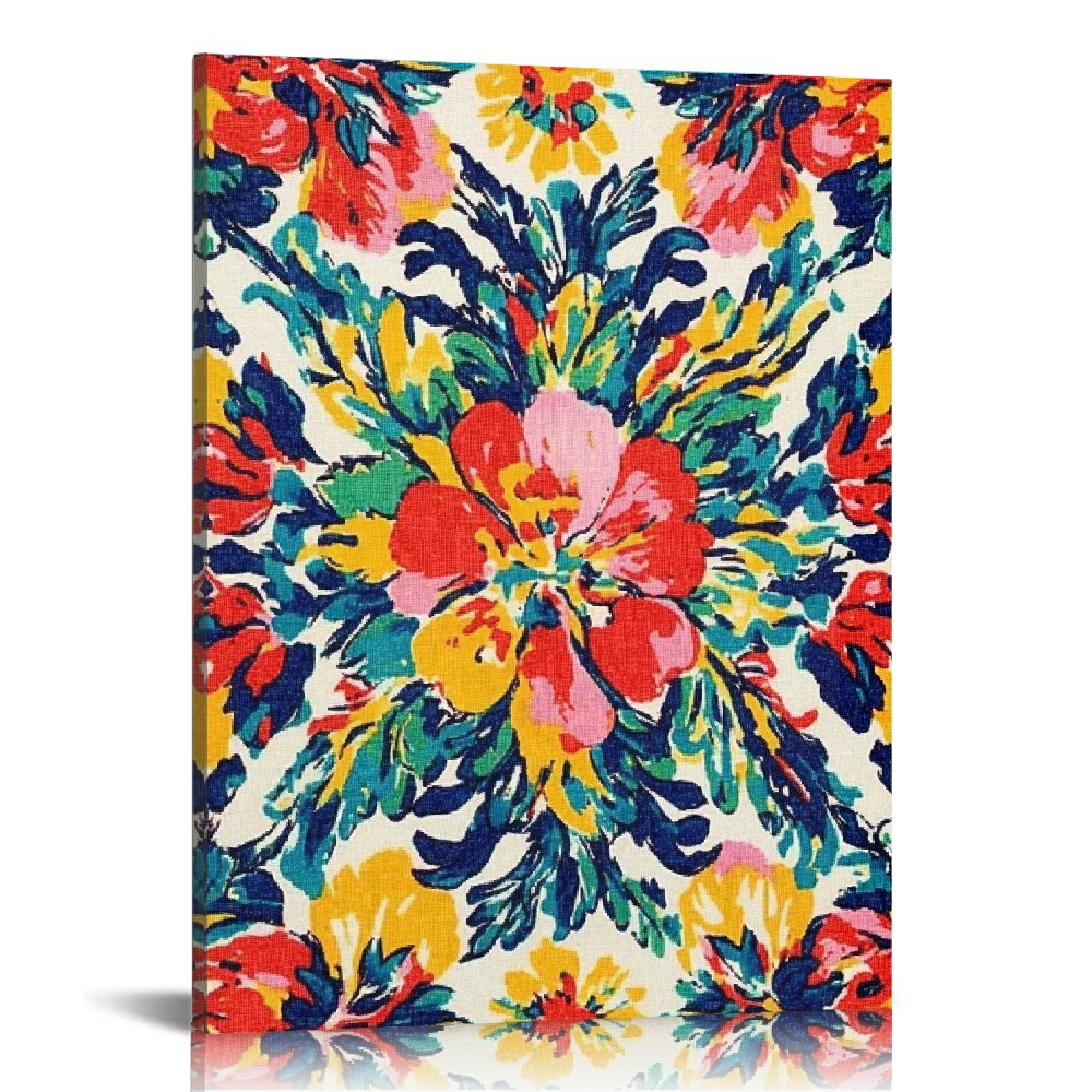 Autua Flower Pattern Wall Decor Canvas Art for Living Room Bedroom ...
