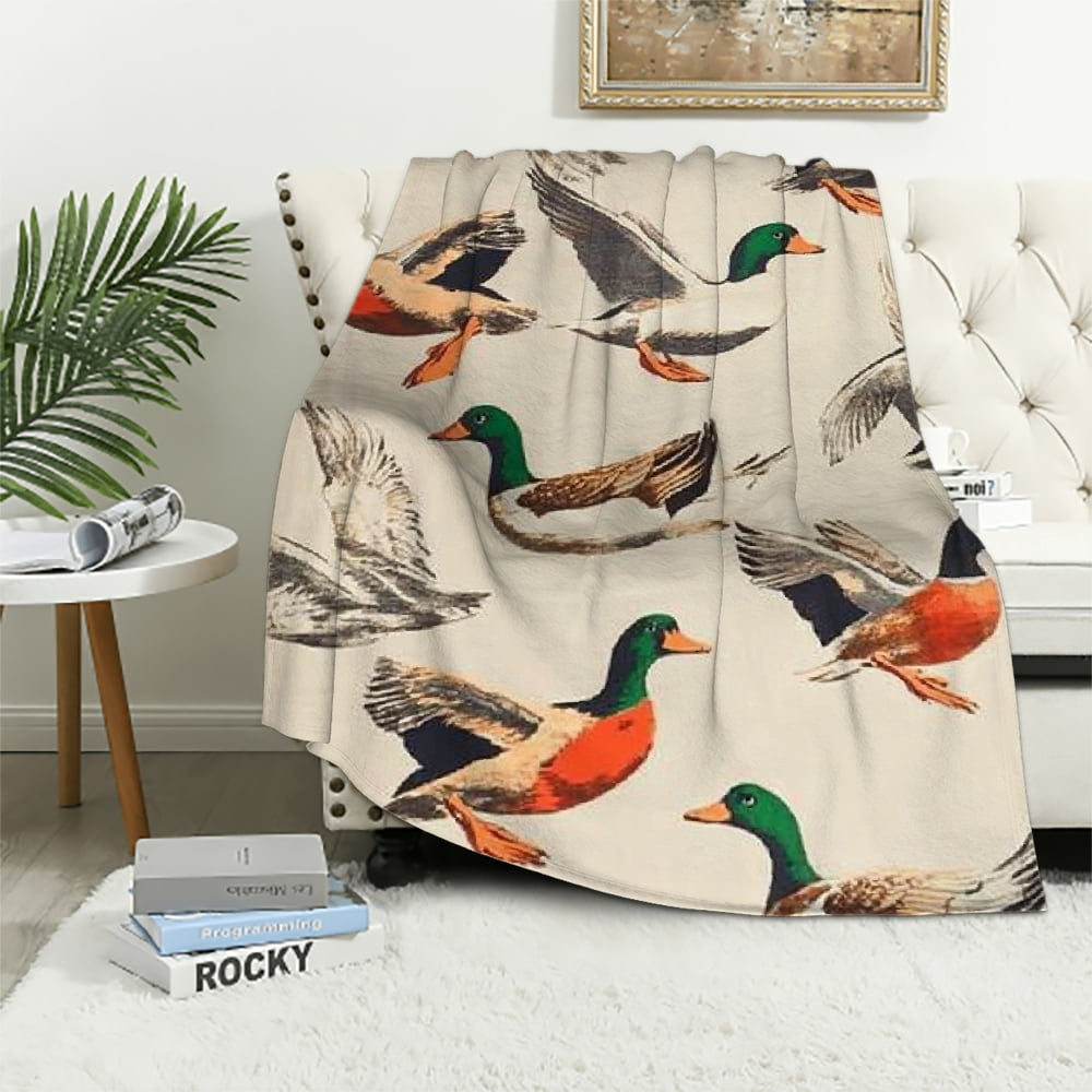 Autua Flying Mallard Duck Blanket Gifts for Kids Women Adult Girls ...