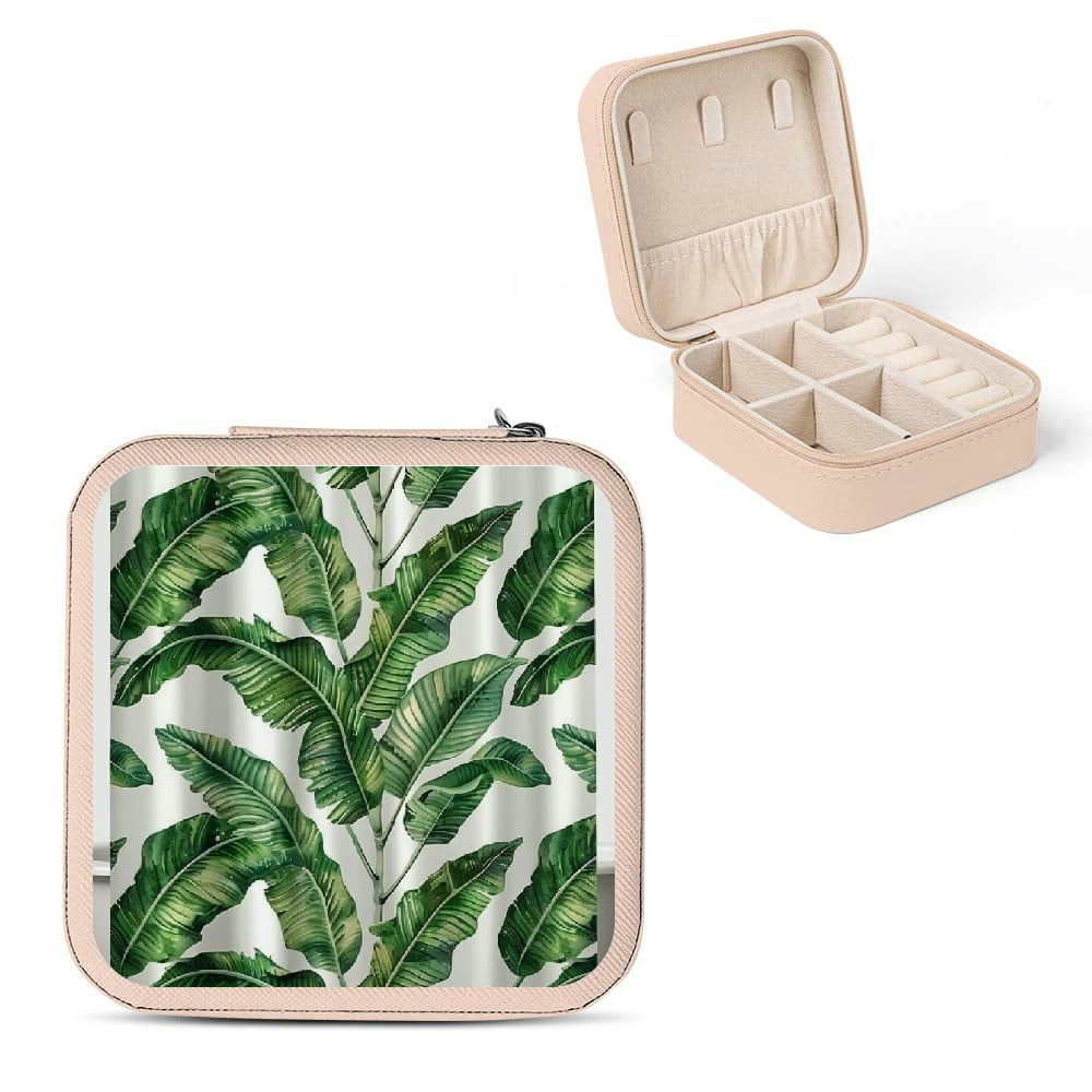 Autua Foliage Jewelry Storage Artifacts Mini Travel Jewelry Case for ...