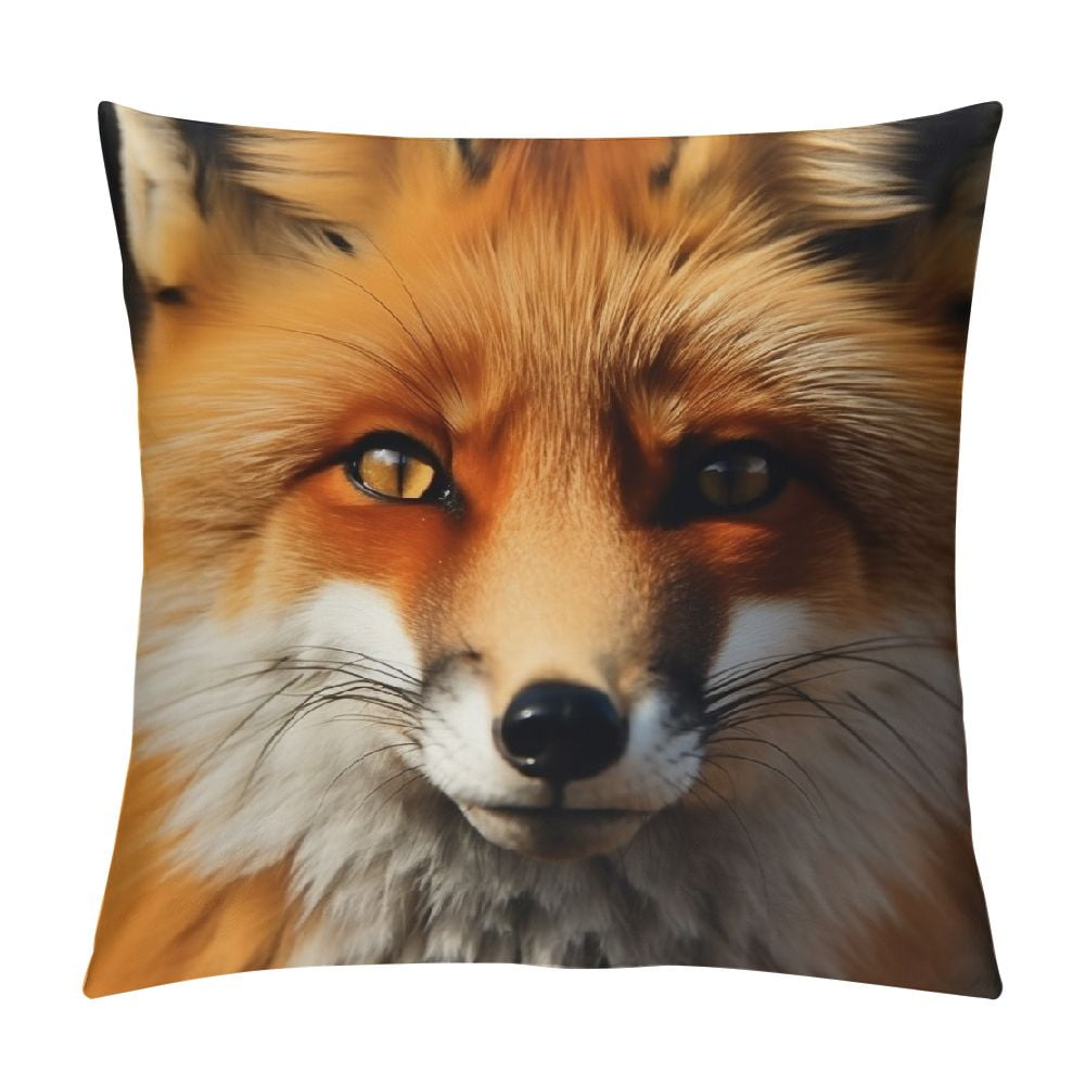 Autua Fox Graphic Decorative Throw Pillow Cover for Home Couch Living ...