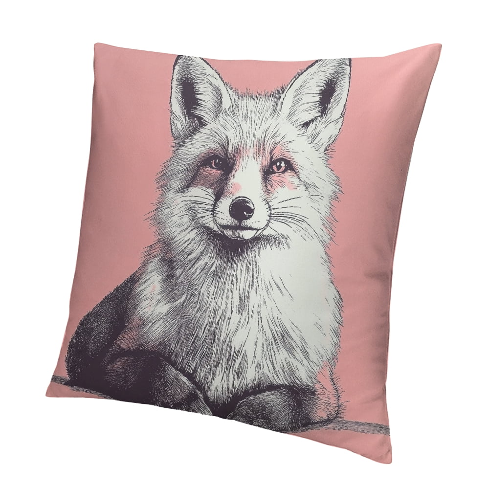 Autua Fox pillowcase for children, fox cartoon print pillowcase for ...