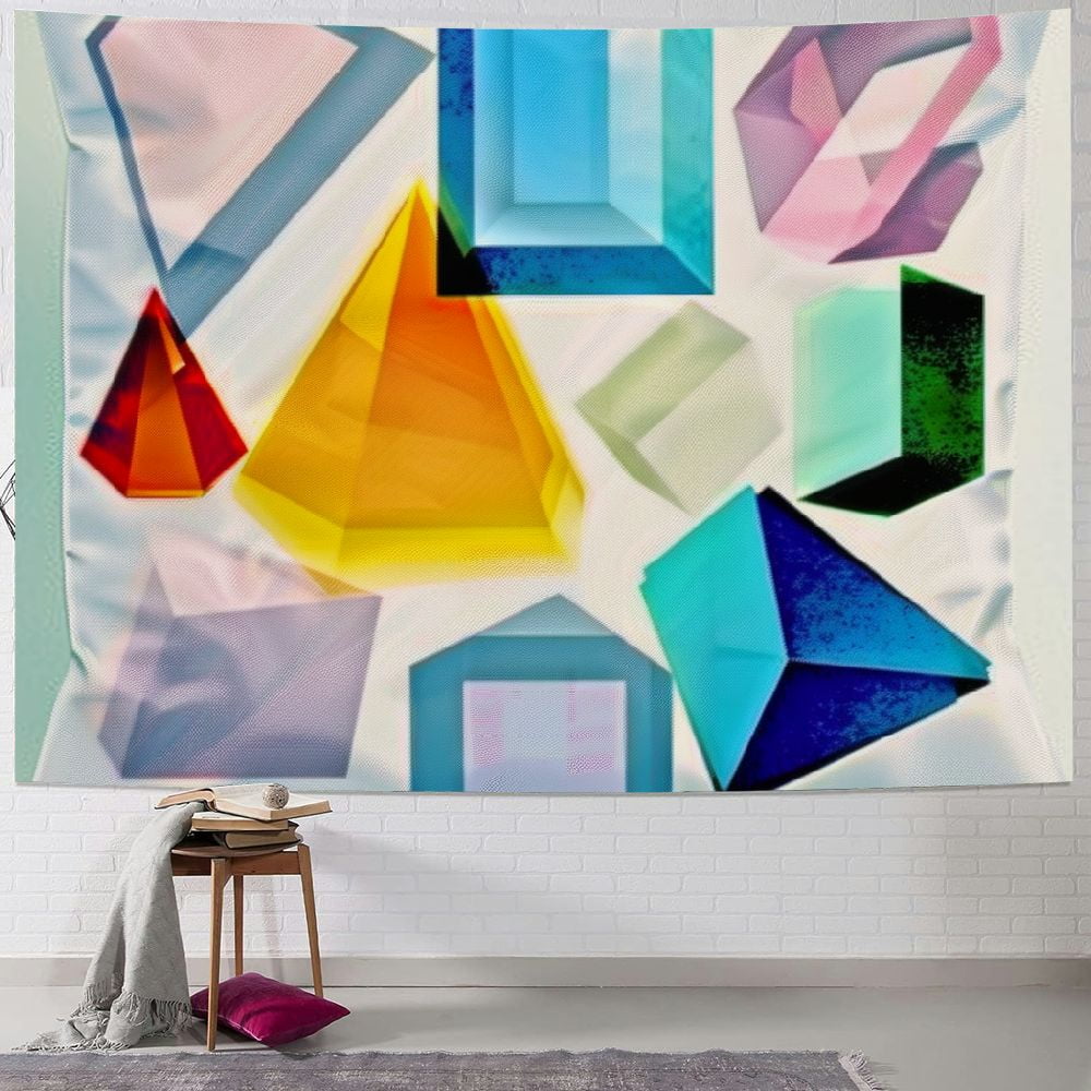Autua Geometric Shapes Tapestry Wall Hanging Unique Style for Home ...
