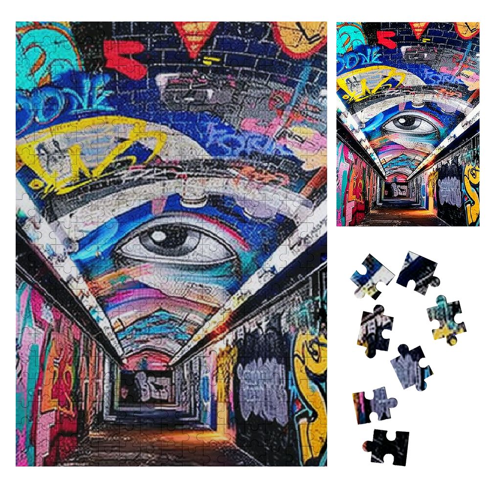 Autua Graffiti Art, Underground Comix, Urban Style Wooden Jigsaw Puzzle ...