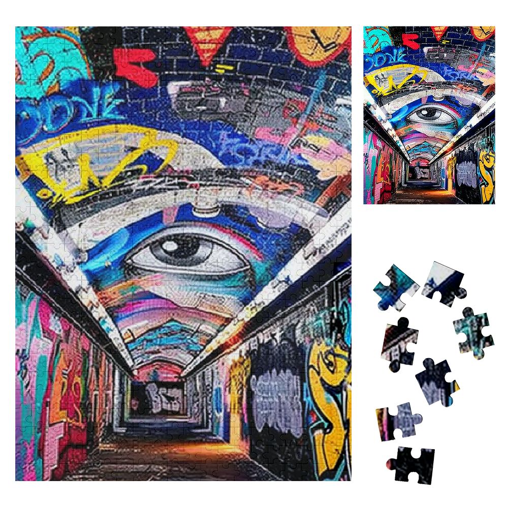 Autua Graffiti Art, Underground Comix, Urban Style Wooden Jigsaw Puzzle ...