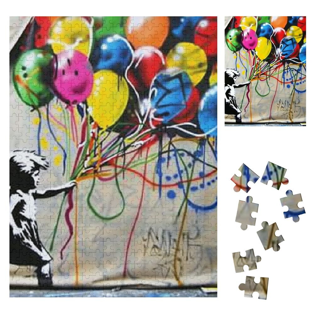 Autua Graffiti Paint Wooden Jigsaw Puzzle Vertical Impossible Style ...