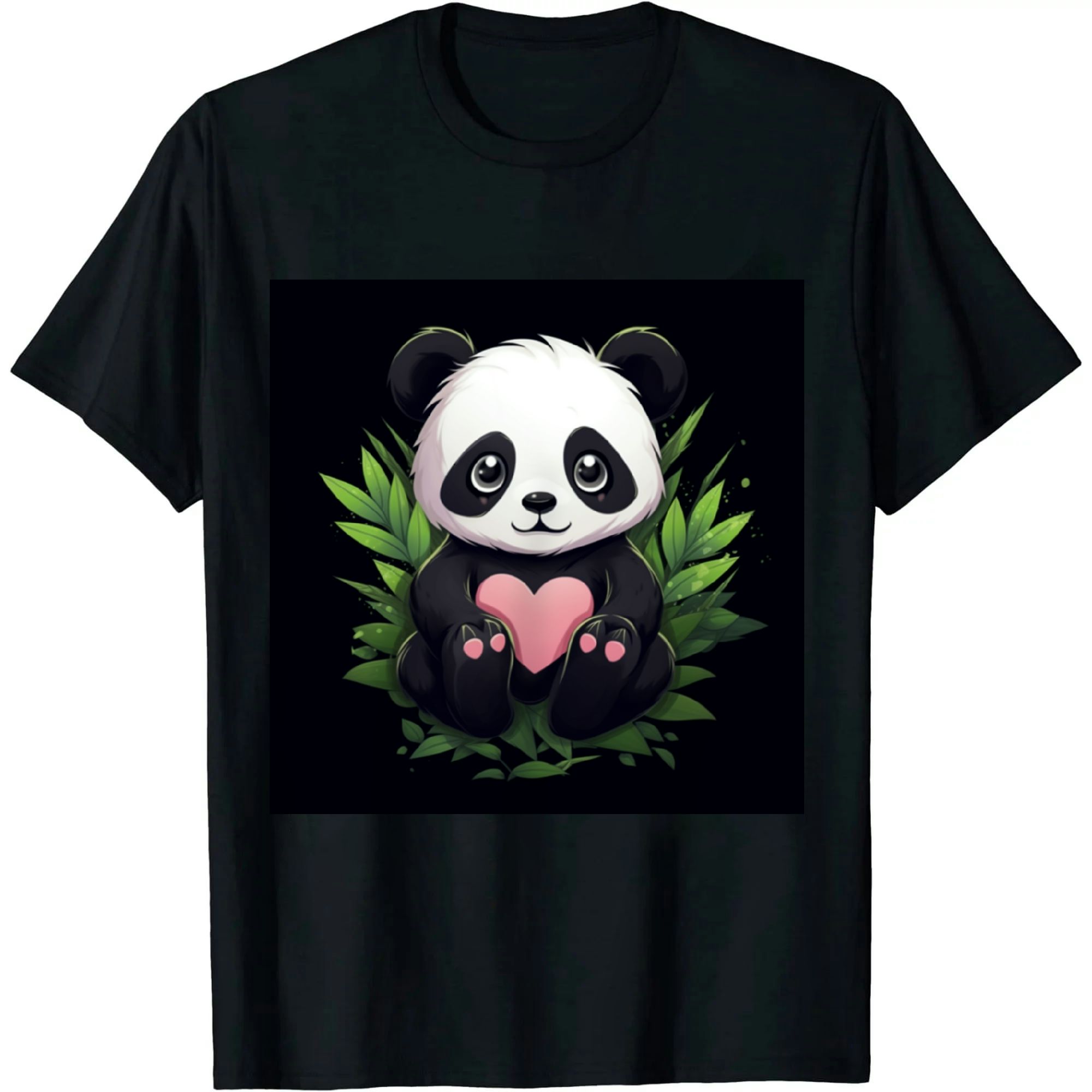 Autua Graphic Tees Women's Short Sleeve T-Shirt Black Cute Heart-Shaped ...