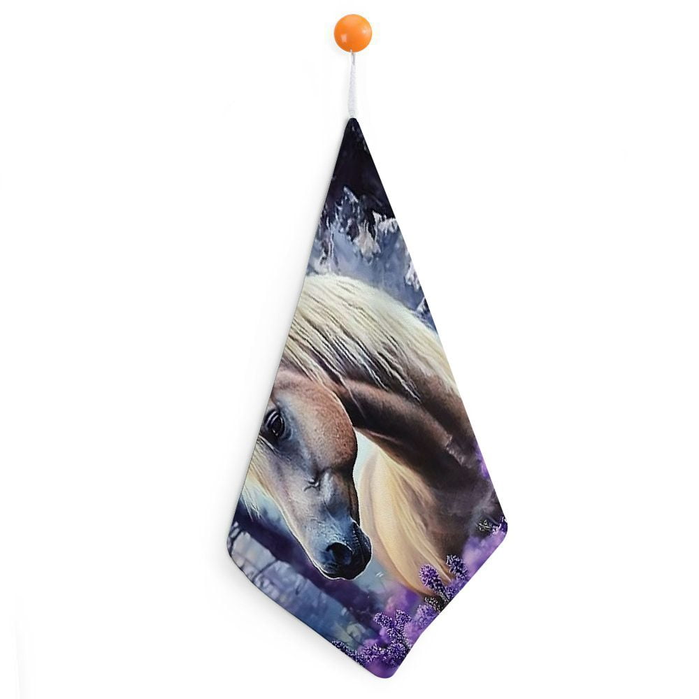 Autua Horse Flowers Forest Reusable Hand Towels Ultra-Fine Fiber ...