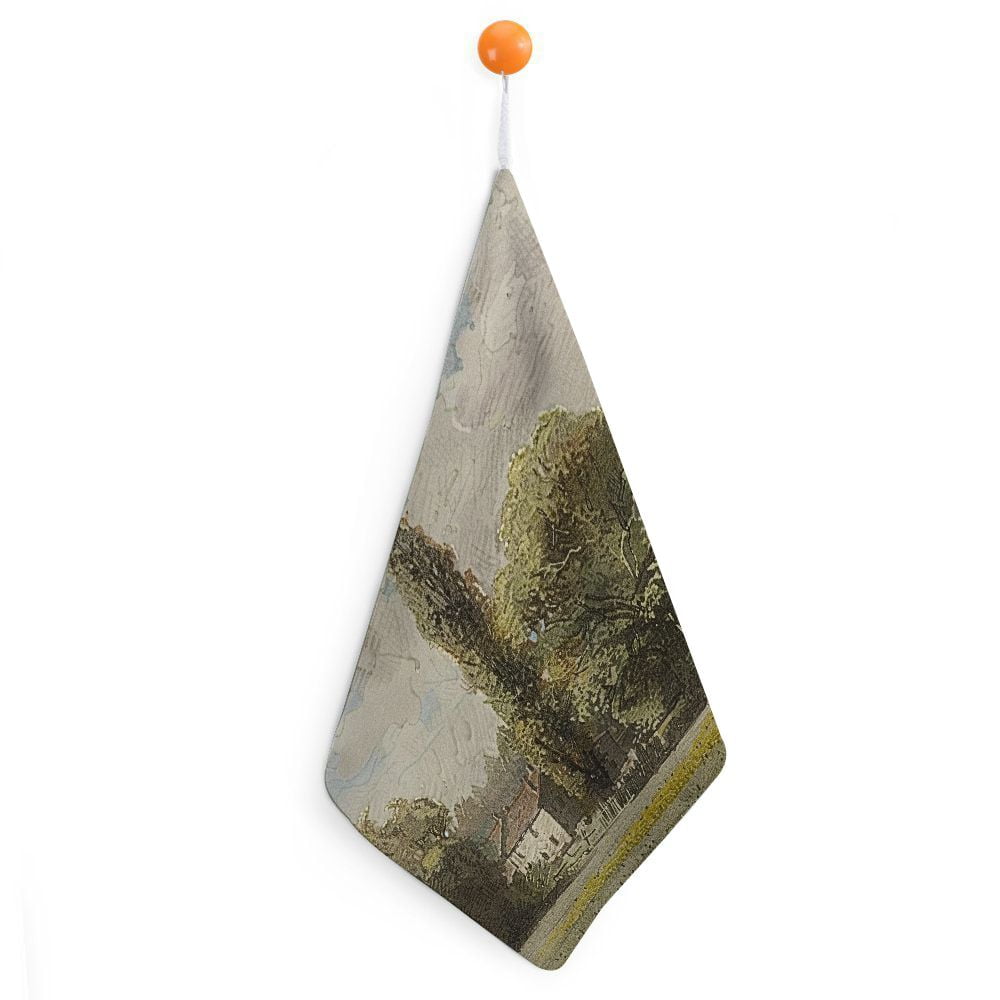 Autua House Trees Field Hand Drying Towels with Loop - Ultra-Fine Fiber ...