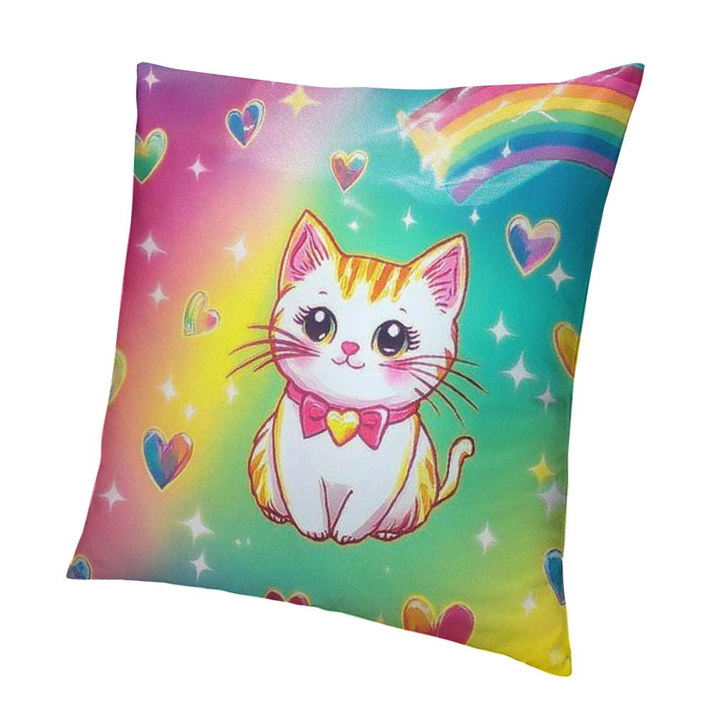 Autua Kawaii cat hug pillowcases, cute unicorn animal decoration ...