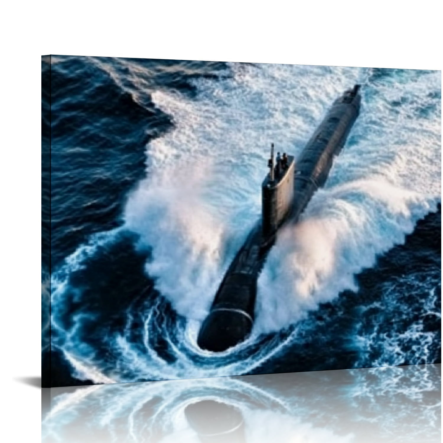 Autua Military Submarine Warships Canvas Painting Print Wall Art Modern ...