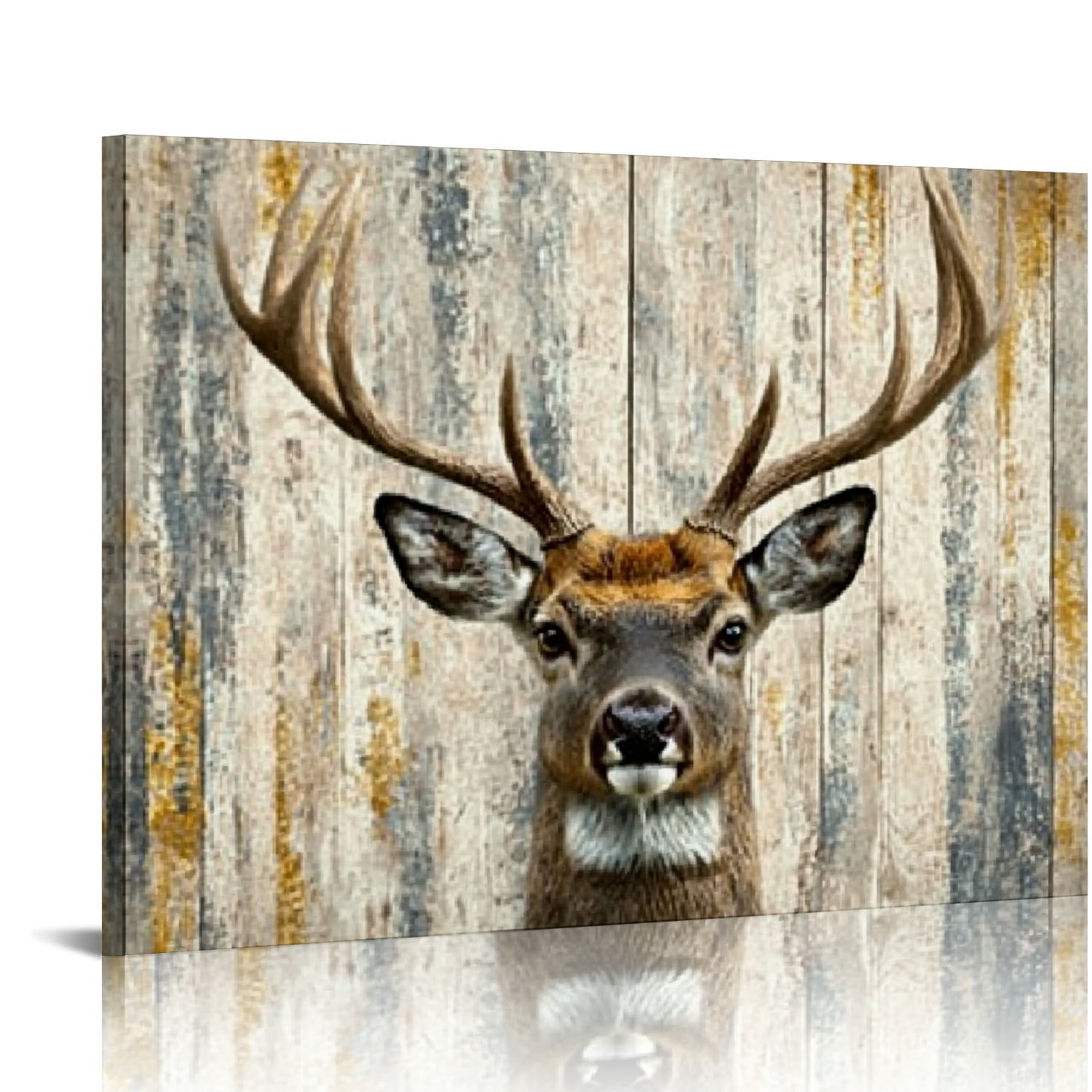 Autua Modern Country Wild Animals Elk with Big Horn Wall Painting ...