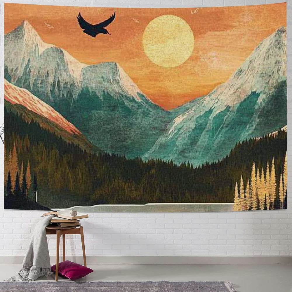 Autua Mountain Tapestry, Natural Forest, Trees, Lake Landscape ...