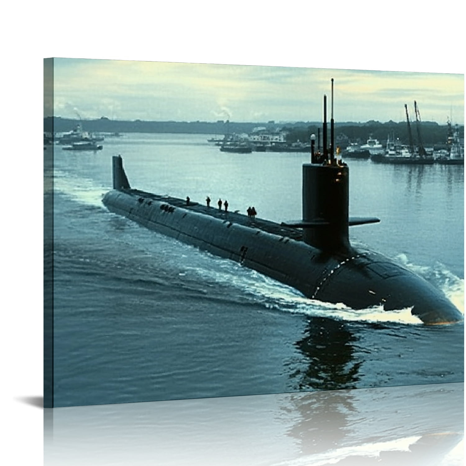 Autua Nuclear Powered Submarine Air Force Navy Army Warship Canvas Wall ...