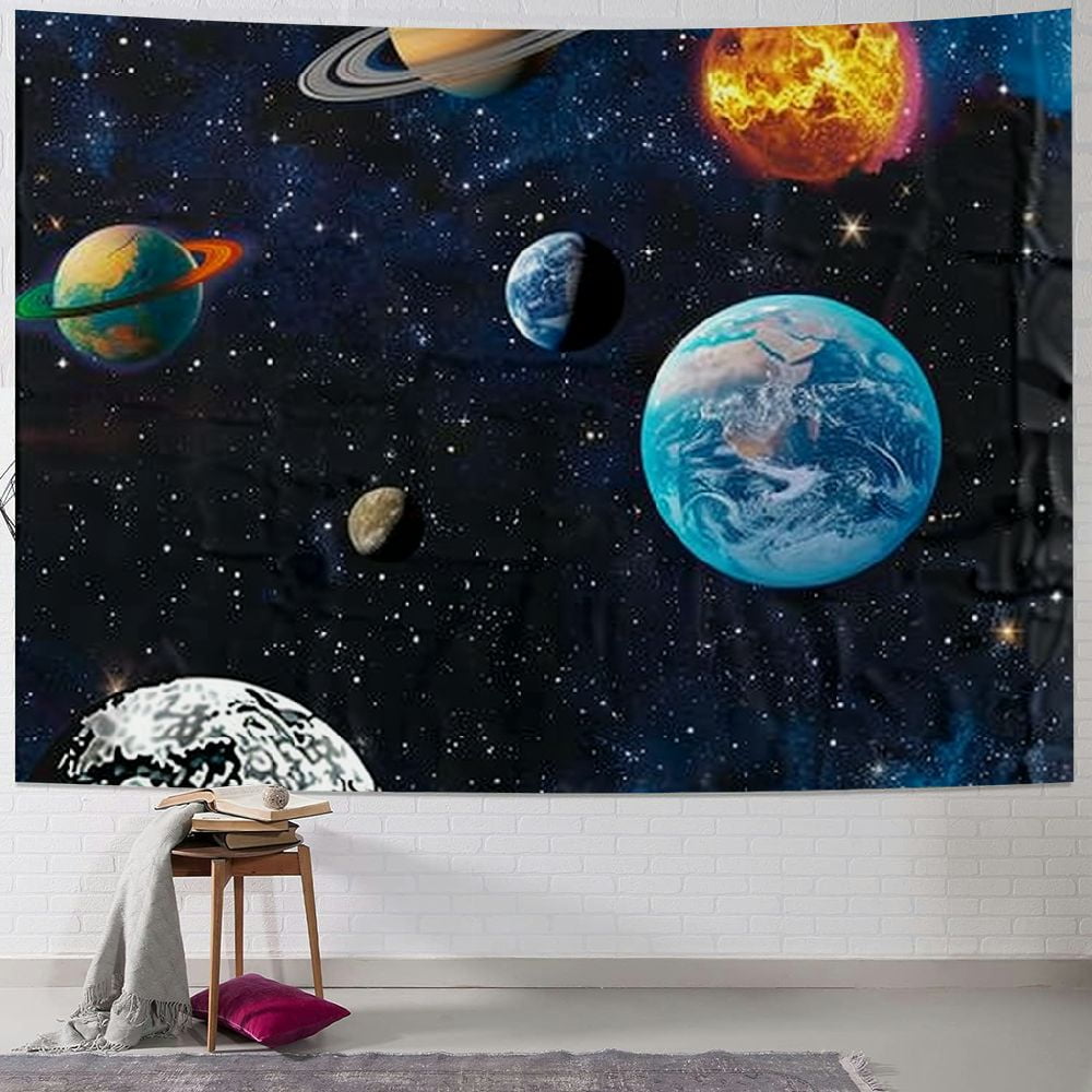 Autua Planets Stars Tapestry Wall Hanging Unique Style Graphic ...
