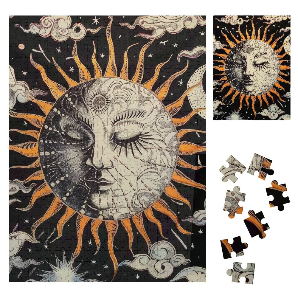 Autua Psychedelic Art Wooden Jigsaw Puzzle Vertical Design for Adults ...