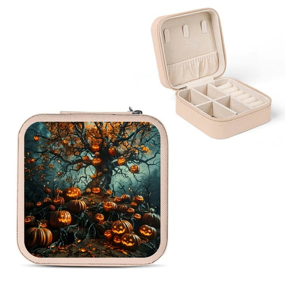 Autua Pumpkins Tree Gothic Art Mini Jewelry Travel Case Compact Size ...