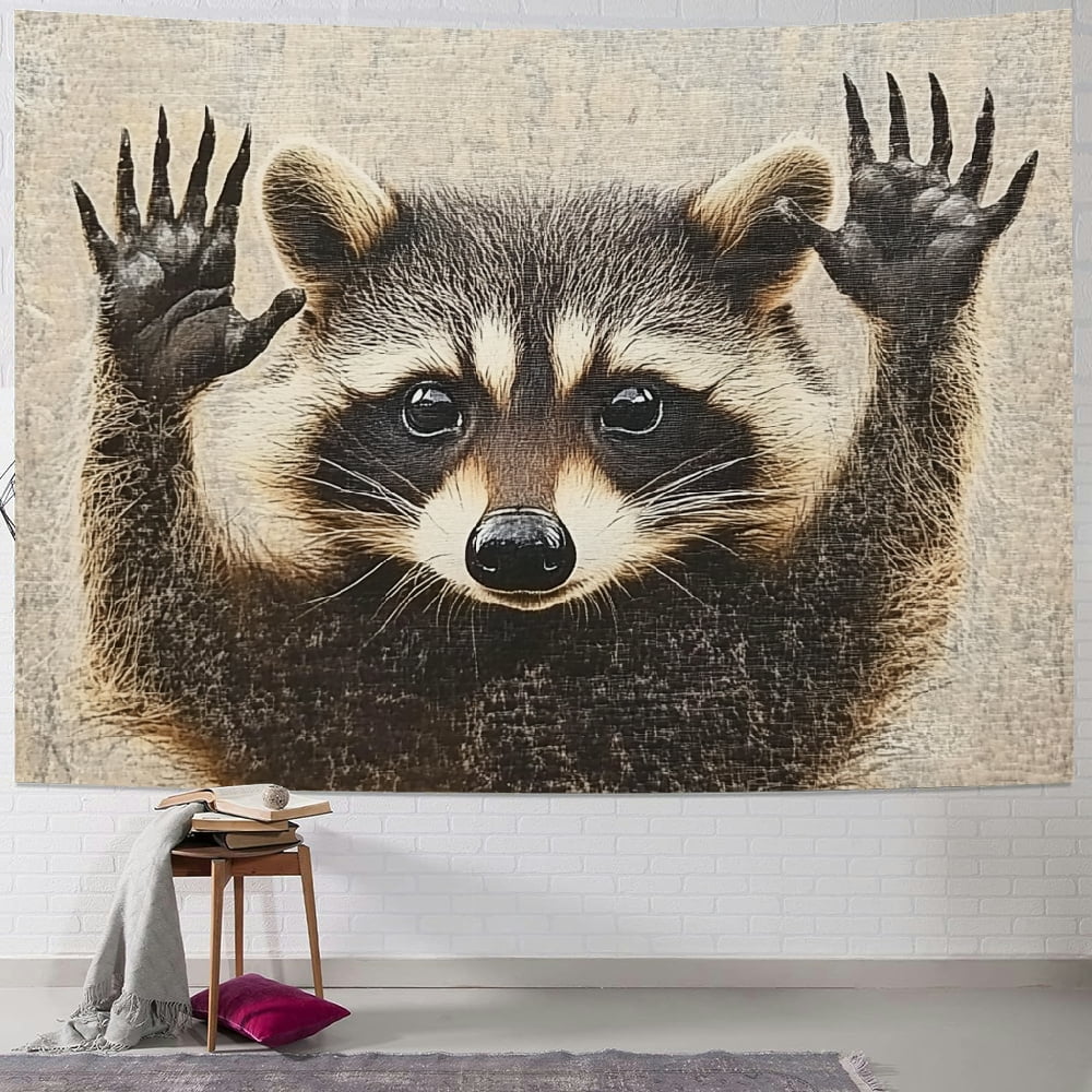 Autua Raccoon Claws Cave Tapestry Wall Hanging Unique Style Graphic ...