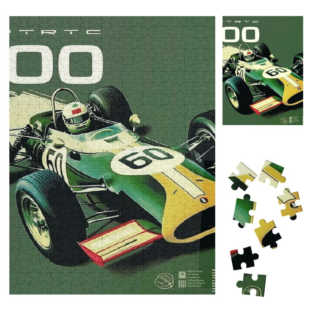 Autua Racing Car Wooden Jigsaw Puzzle Vertical Challenging Difficult ...