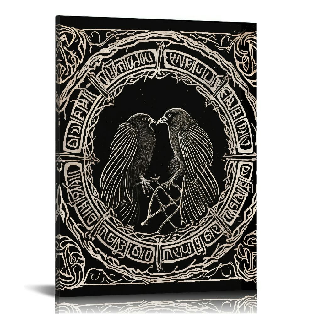 Autua Raven Heart Celtic Border Fine Art Aesthetic Poster & Print Wall ...