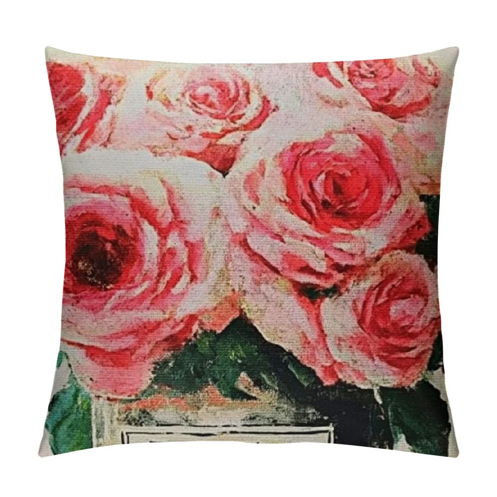 Autua Roses Feminism Graphic Decorative Throw Pillow Cover for Home ...