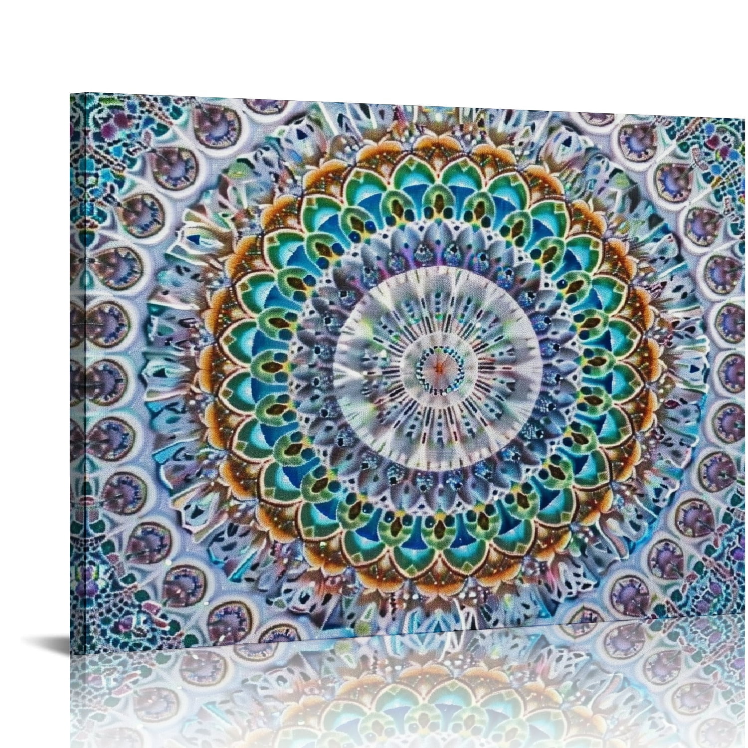 Autua Sacred Geometry Alex Grey Mosaic Wall Decor Canvas Art 16x12in ...
