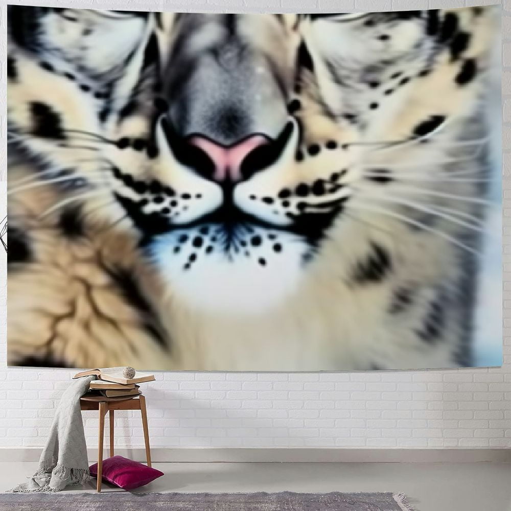 Autua Snow Leopard Tapestry Wall Hanging Unique Style Graphic Art for ...
