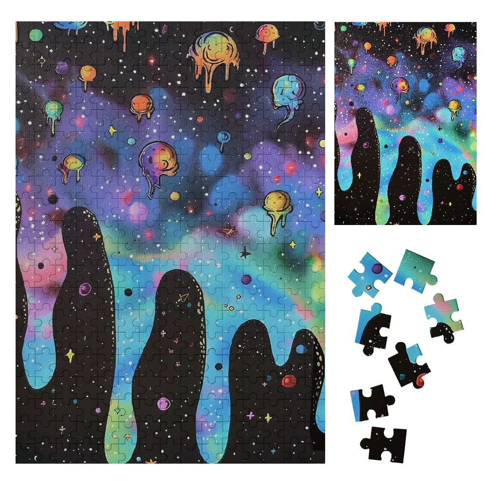 Autua Stars Psychedelic Paint Wooden Jigsaw Puzzle Vertical Edition ...
