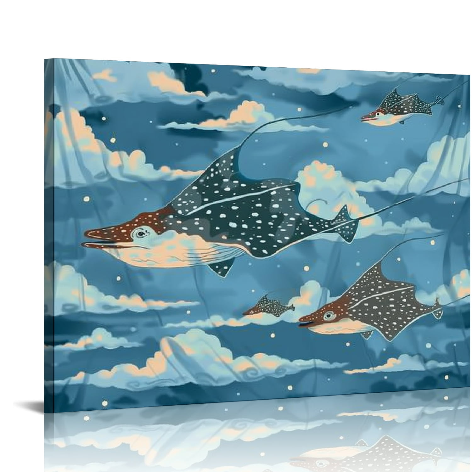 Autua Stingfish Canvas Art Print for Living Room Bedroom Home Office ...