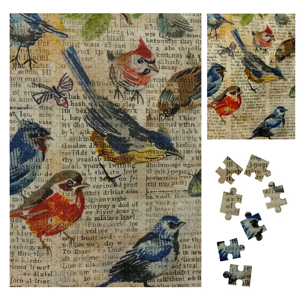 Autua Storybook Illustration Wooden Jigsaw Puzzle Vertical Challenging ...