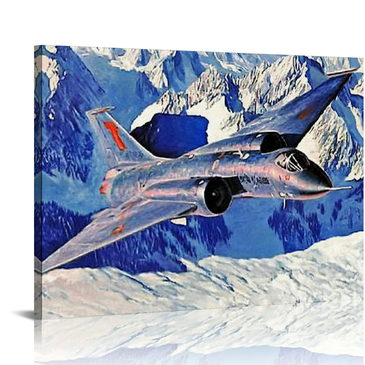 Autua Supersonic fighter canvas wall art decoration for bedrooms ...