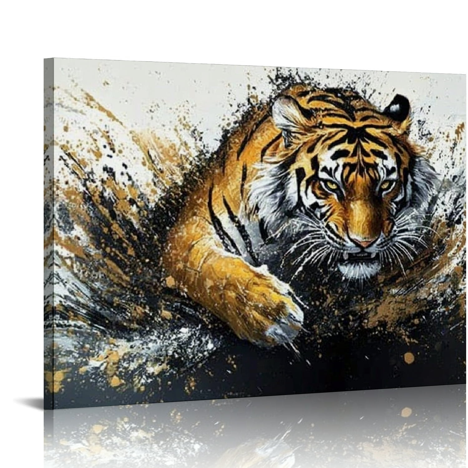 Autua Tiger Wall Decor Canvas Art For Living Room Bedroom Office ...