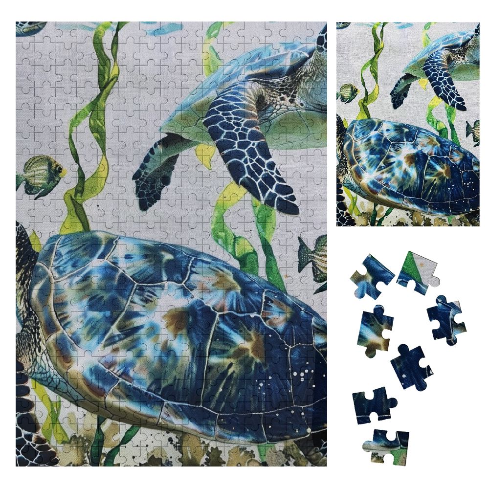 Autua Turtle Seaweed Water Wooden Jigsaw Puzzle Vertical Style Adults ...