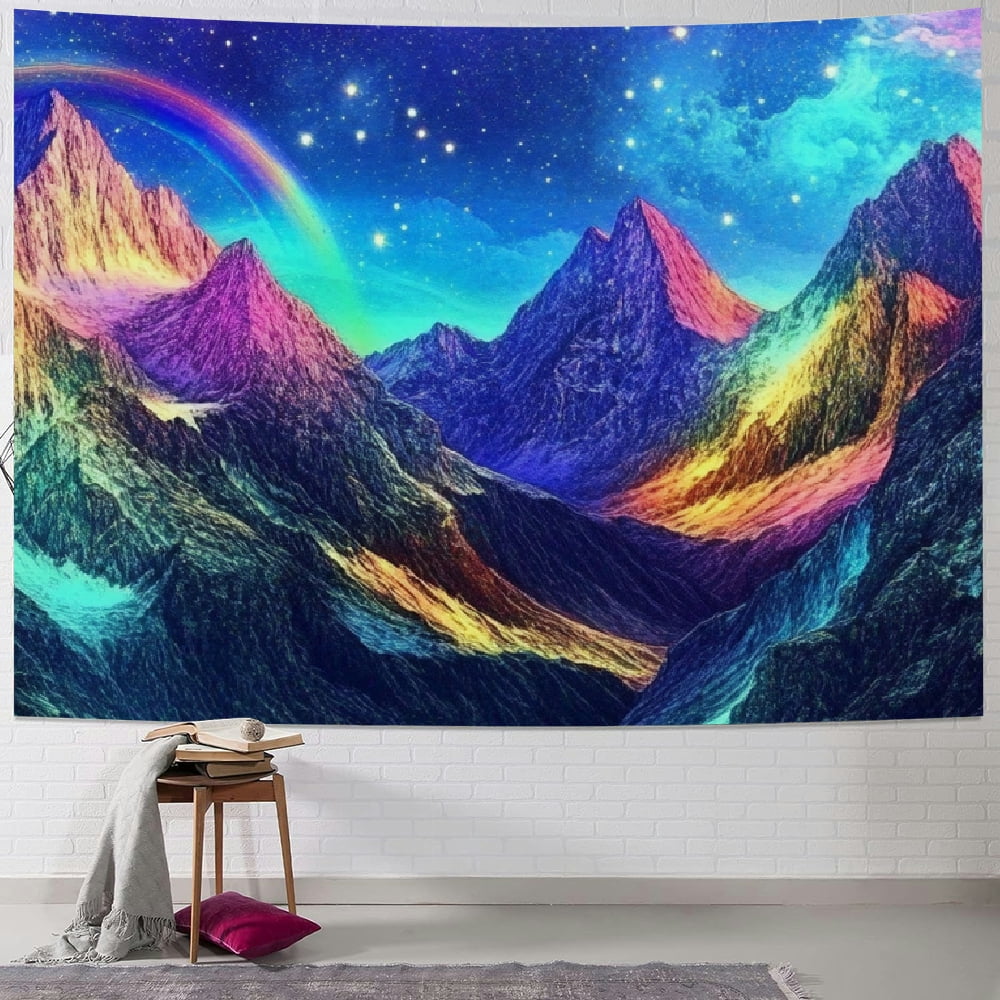Autua UV Reactive Colorful Forest Glowing in the Dark Nature Landscape ...