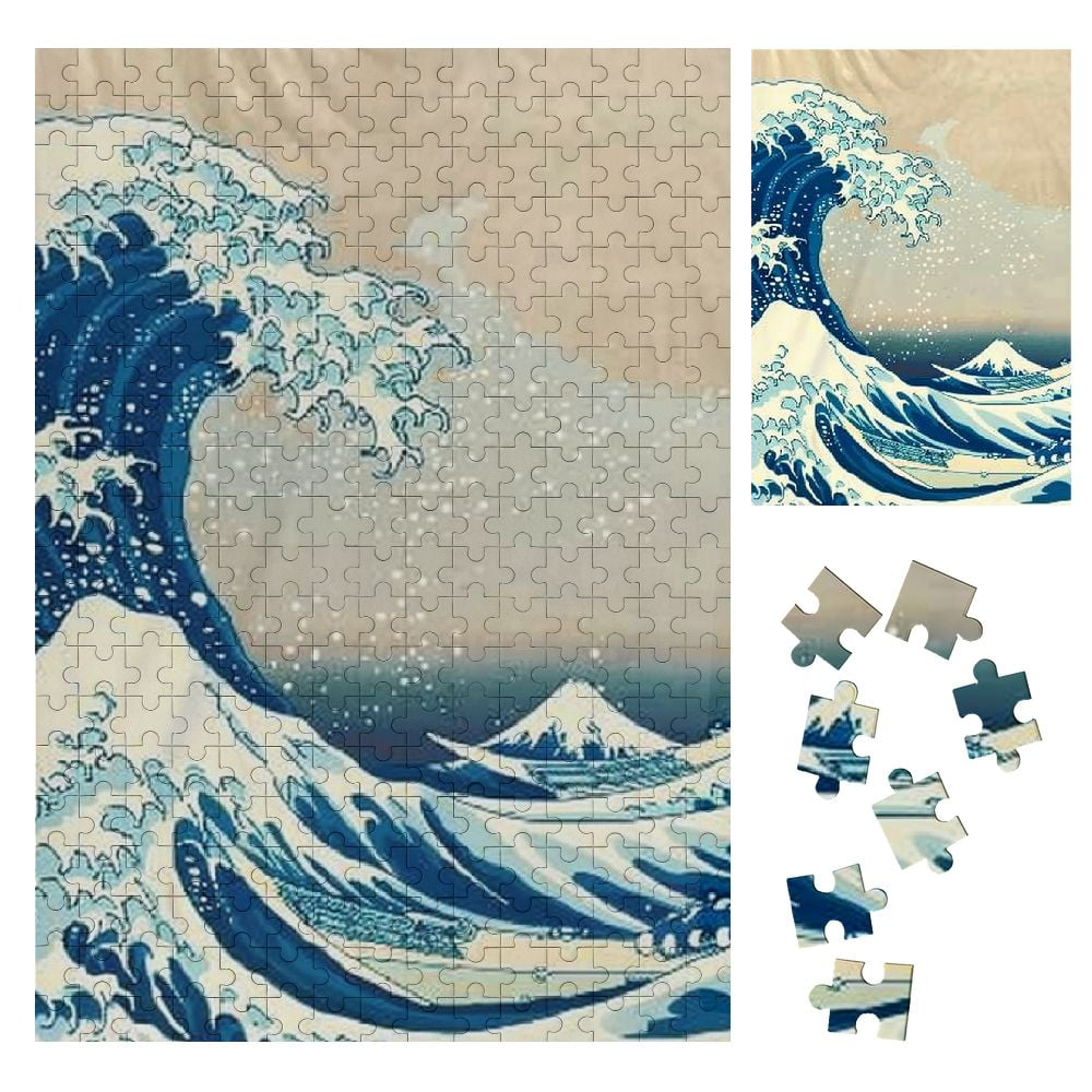 Autua Ukiyo-e Theme Wooden Jigsaw Puzzle Vertical Impossible Wooden ...