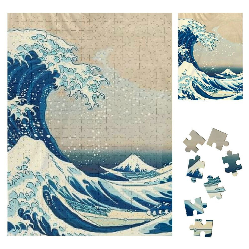 Autua Ukiyo-e Theme Wooden Jigsaw Puzzle Vertical Impossible Wooden ...