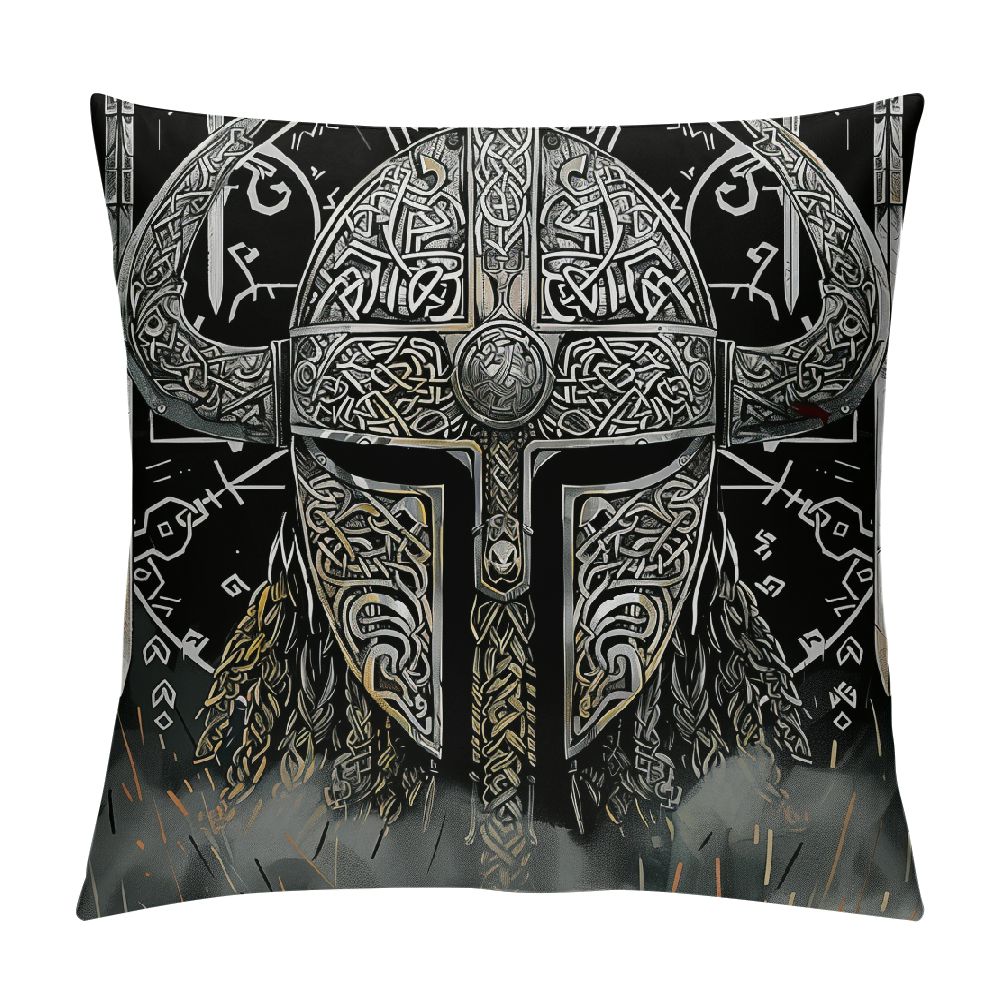 Autua Viking Helmet Celtic Swords Fantasy Art Graphic Decorative ...