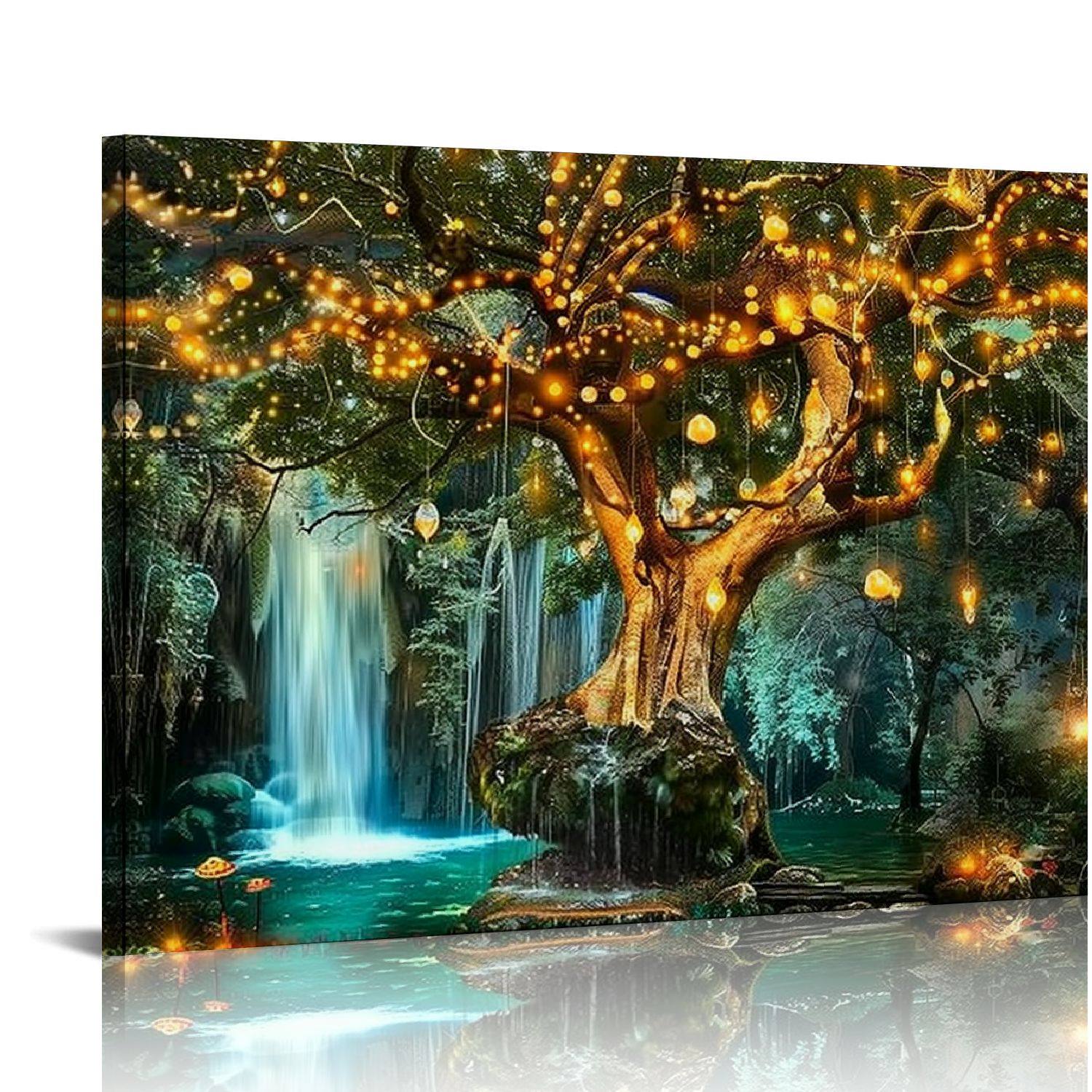 Autua Waterfall Fine Art Aesthetic Poster & Print Wall Painting for ...