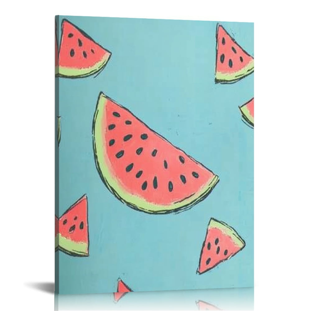 Autua Watermelon Canvas Art Print for Living Room Bedroom Home Office ...