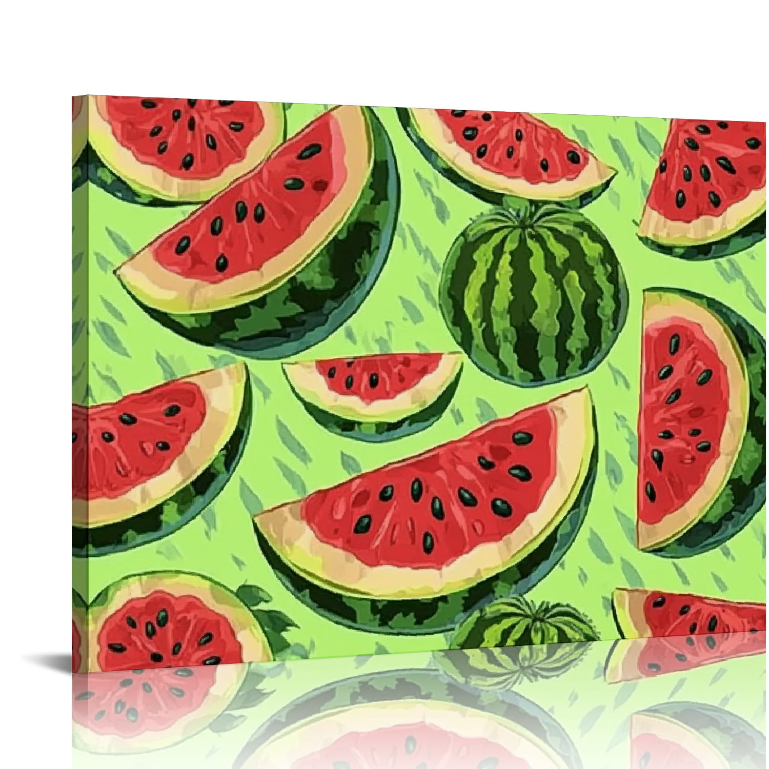 Autua Watermelon Canvas Prints Wall Art For Home Office Decor 20x16in ...