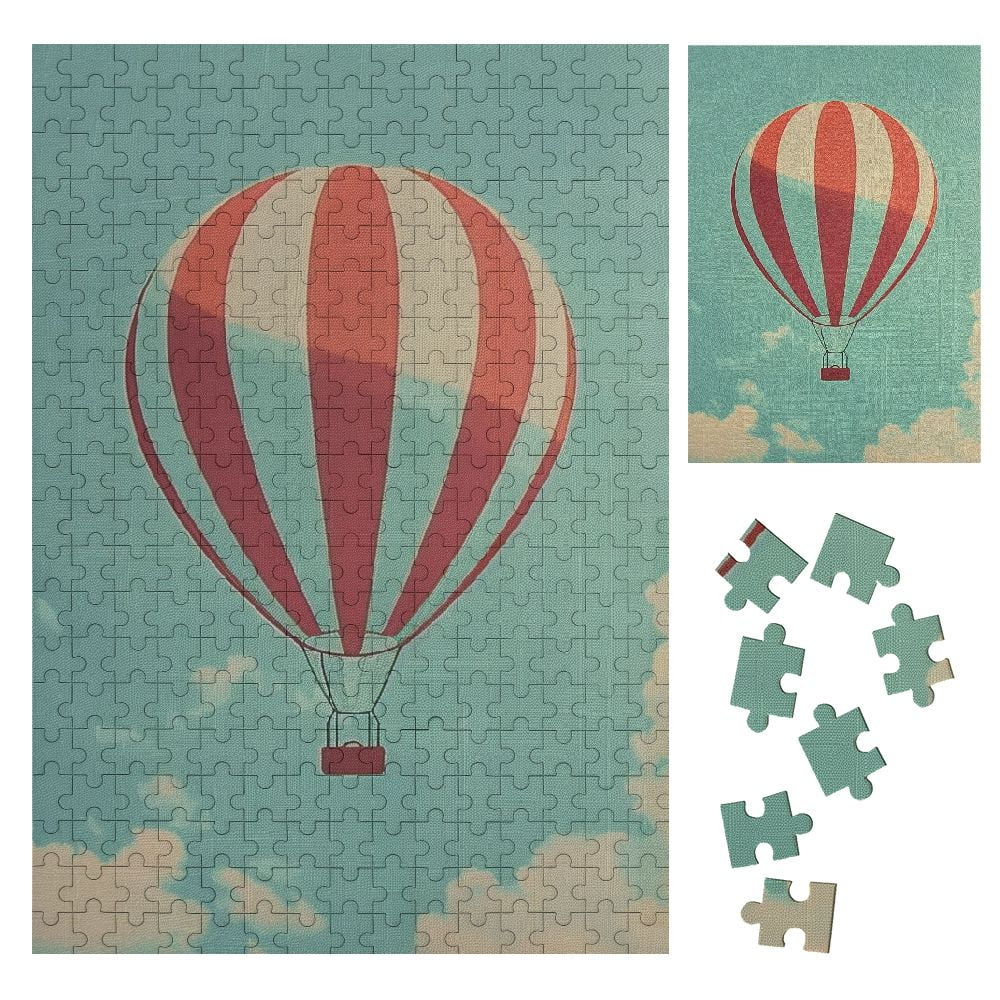 Autua Wooden Jigsaw Puzzle - Balloon Theme Vertical Puzzle for Adults ...
