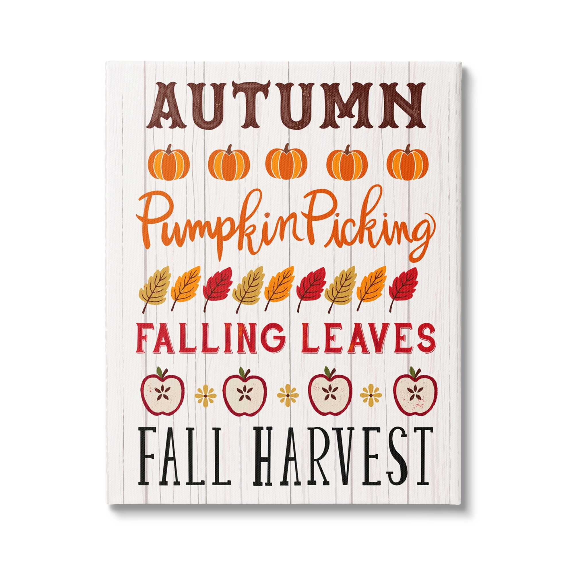Autumn Activities List Rustic Pumpkins Apples Leaves Holiday Graphic ...