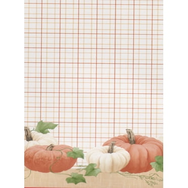 Serafina Home Fall Autumn Flannel Back Vinyl Tablecloth: Traditional ...