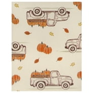 Serafina Home Fall Autumn Flannel Back Vinyl Tablecloth: Traditional ...