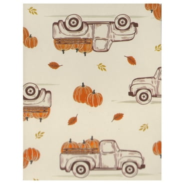 Serafina Home Fall Autumn Flannel Back Vinyl Tablecloth: Traditional ...
