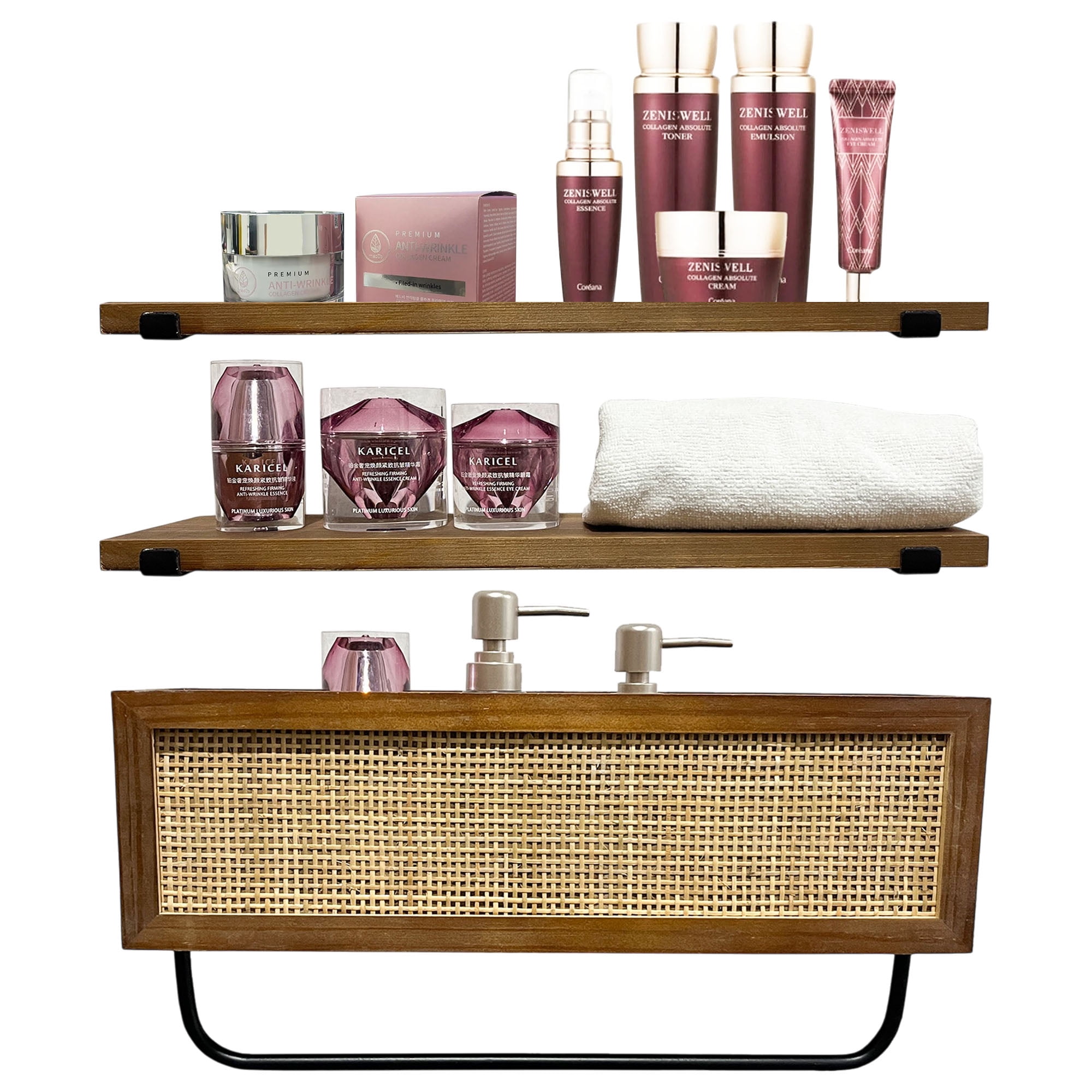 Autumn Alley Farmhouse Floating Shelves for Bathroom – Above Toilet ...
