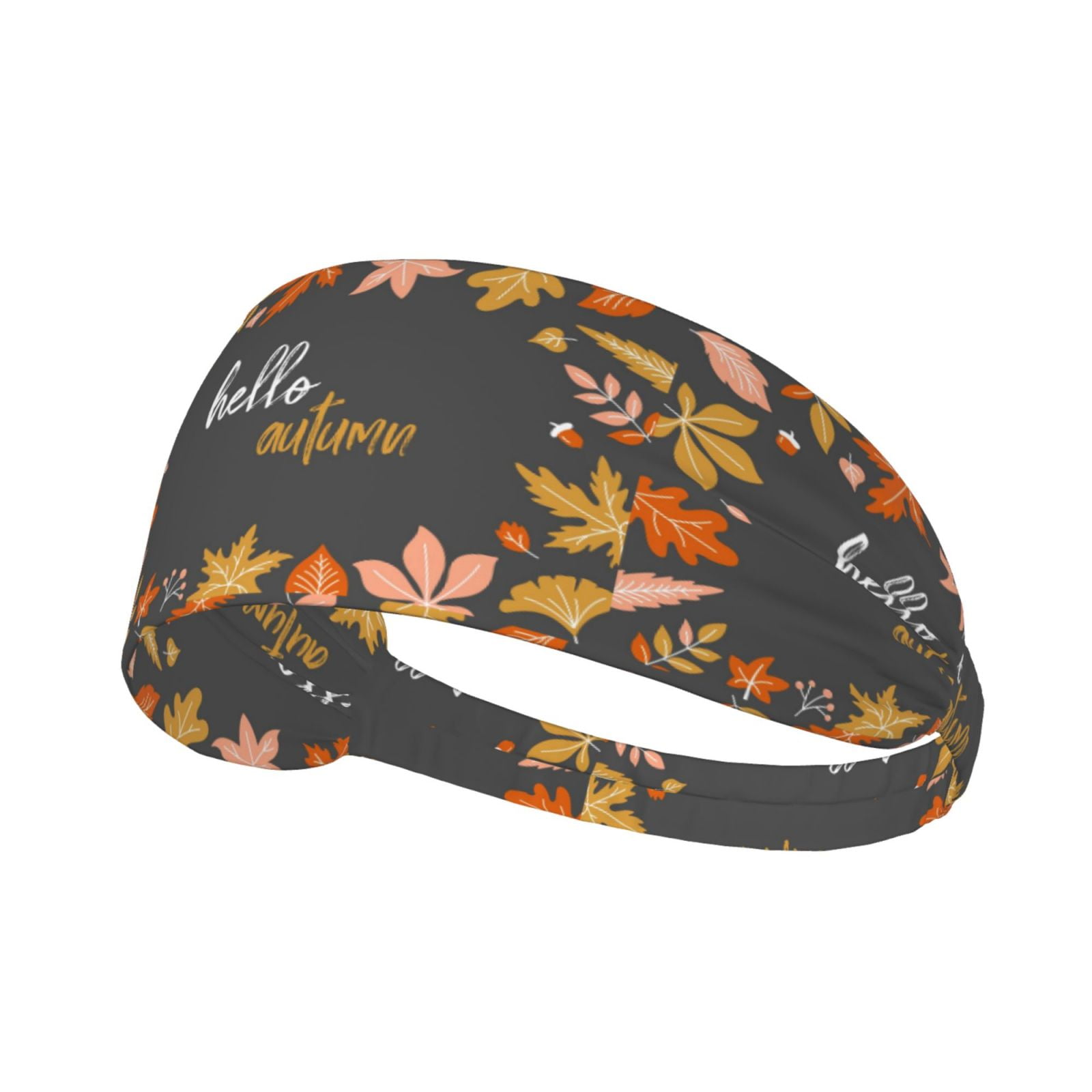 Autumn And Fall Leaves Headbands for Women Men, Workout Elastic Sweat ...