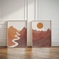 Autumn Art Prints River Sun Mountain Landscape Posters Fall Home Decor ...