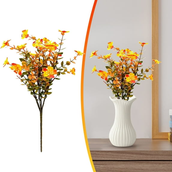 Autumn Artificial Flower Eucalyptus Violet Autumn Evening 10Pcs, Autumn ...